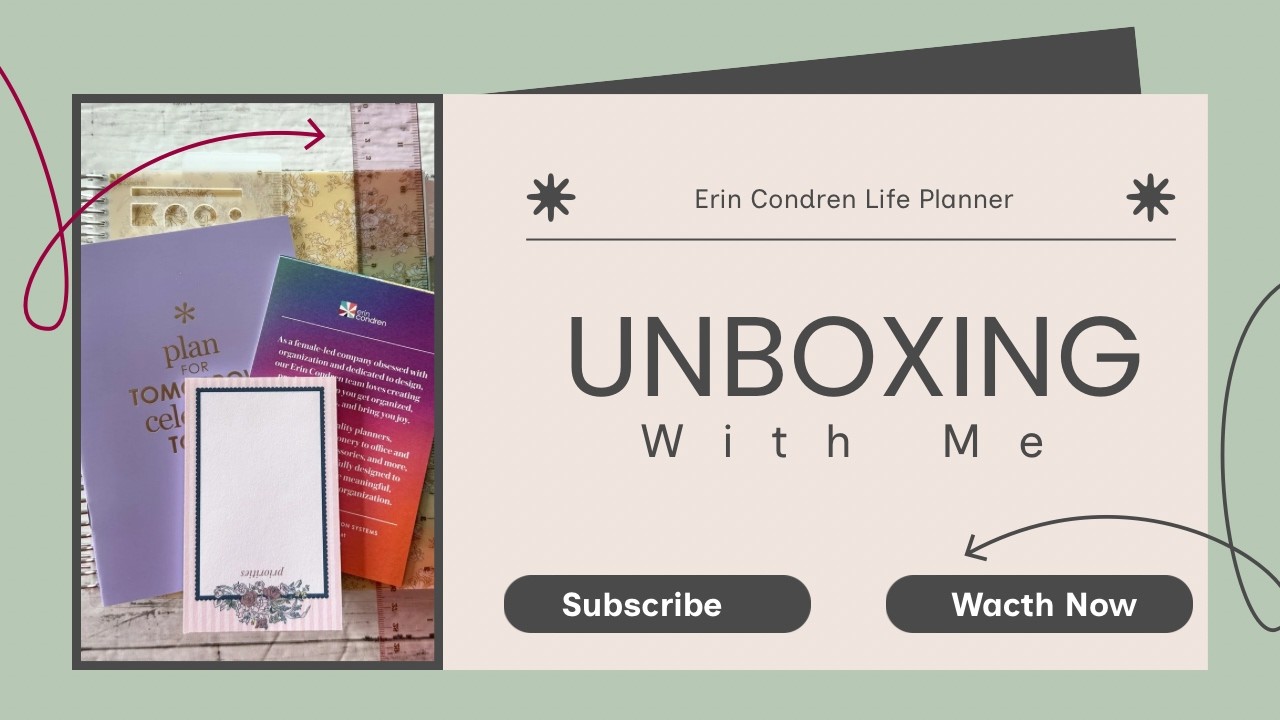 Unboxing my Erin Condren Life Planner 2026-2027 • Toile Wallpaper • Vertical layout