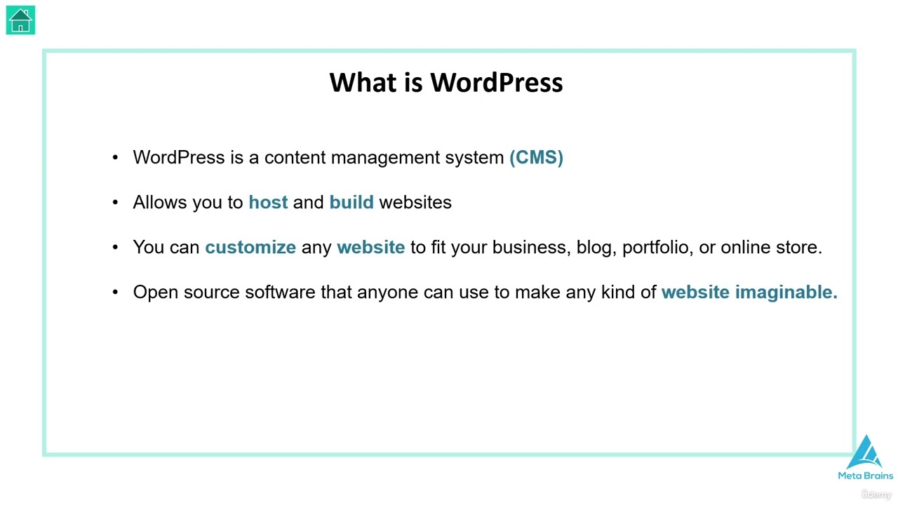 Section 1   Introduction & Overview, Session 1   Introduction to WordPress