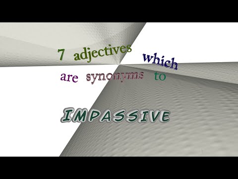 impassive - 8 adjectives which are synonym of impassive (sentence examples)