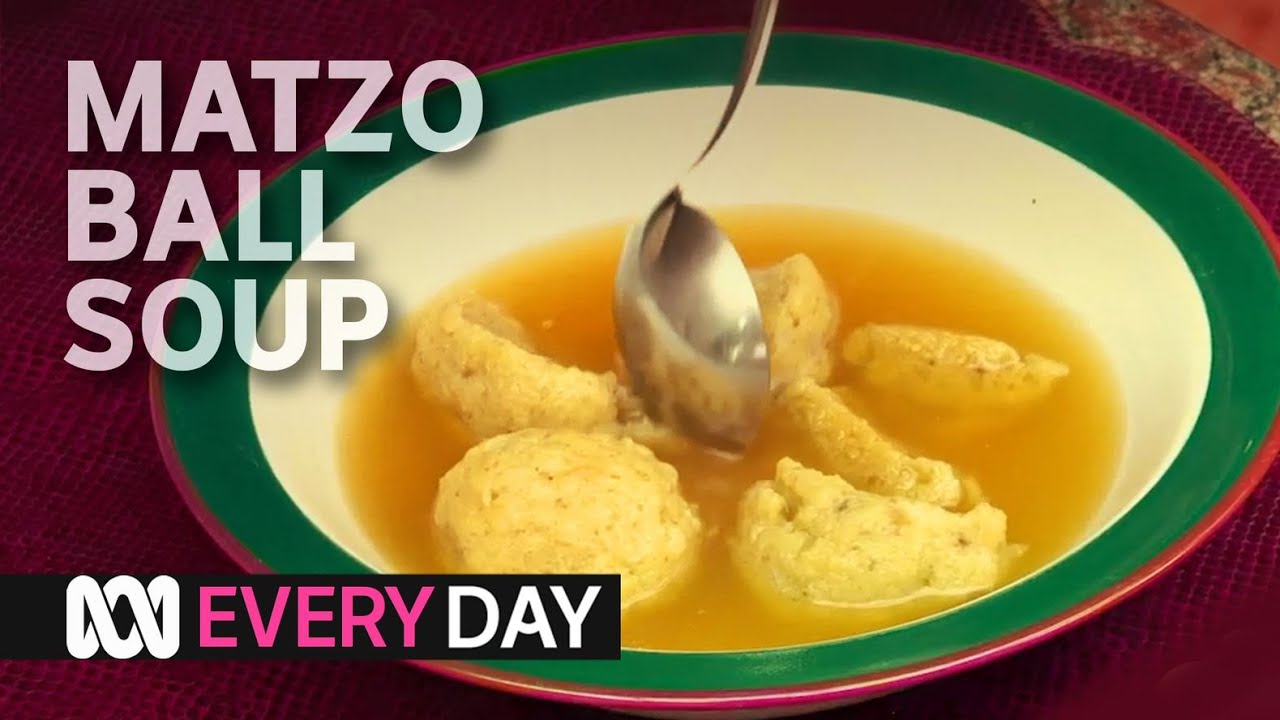 Gran makes her easy matzo ball soup for Passover 🍲 | Everyday Food | ABC Australia