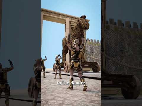 Soldiers Hide In Massive Horse 😮