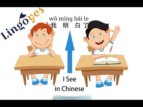 What does I see mean in Chinese? / Learn Mandarin Chinese Online