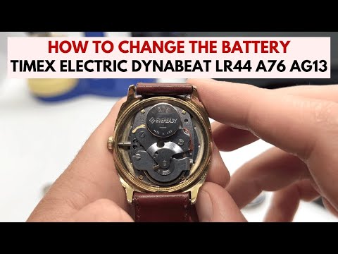 How to Replace the Watch Battery on a Timex Electric Dynabeat | LR44 A76 AG13 Battery Replacement