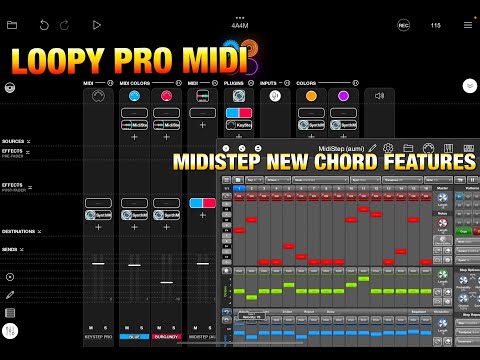 Loopy Pro (Pre-Release) How to Set Up Midi Recording with MidiStep, Plus New MidiStep Strum ...