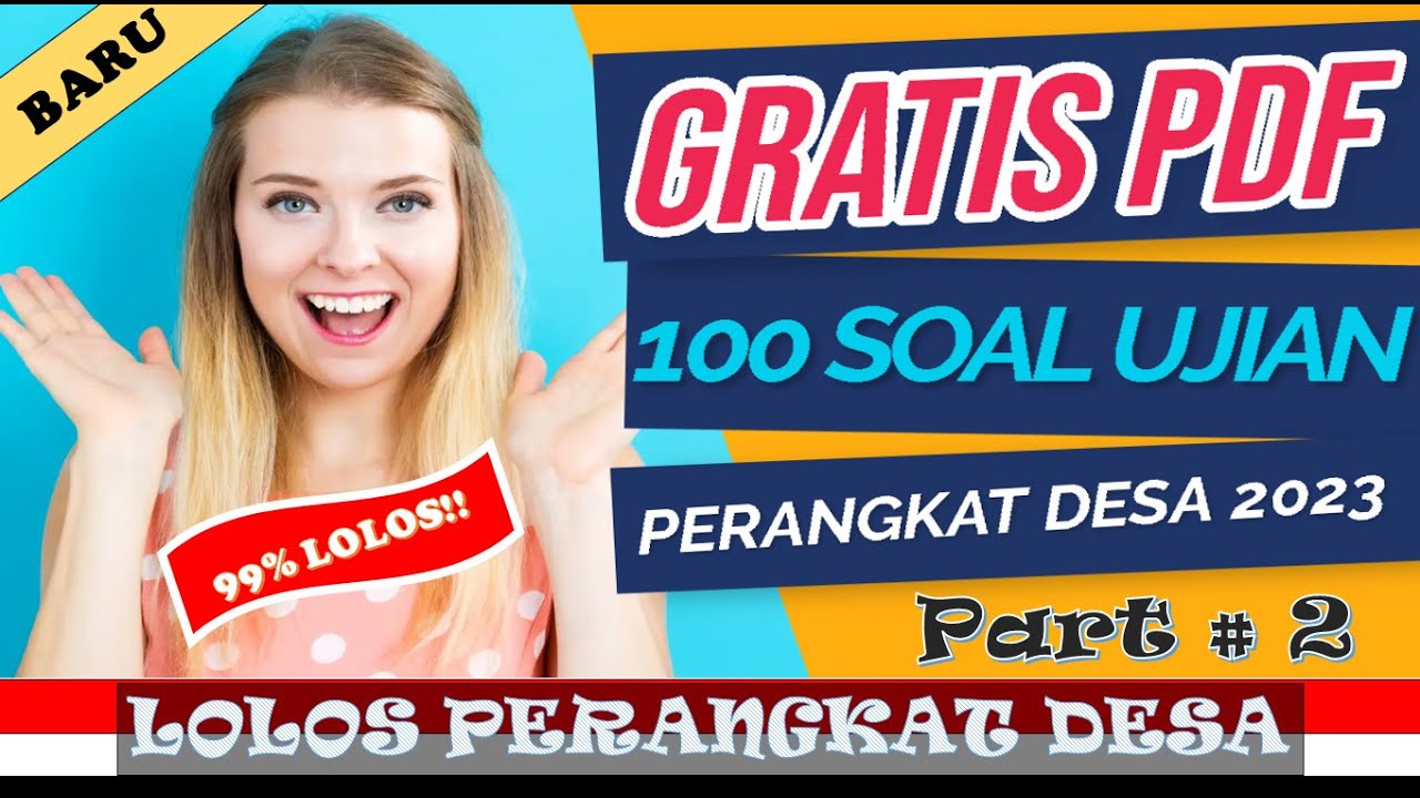 GRATIS PDF 100 SOAL UJIAN PERANGKAT DESA TERBARU 2023/2024