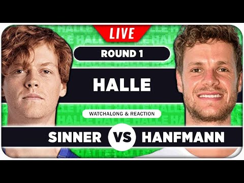 SINNER vs HANFMANN β’ ATP Halle 2025 β’ LIVE Tennis Watchalong