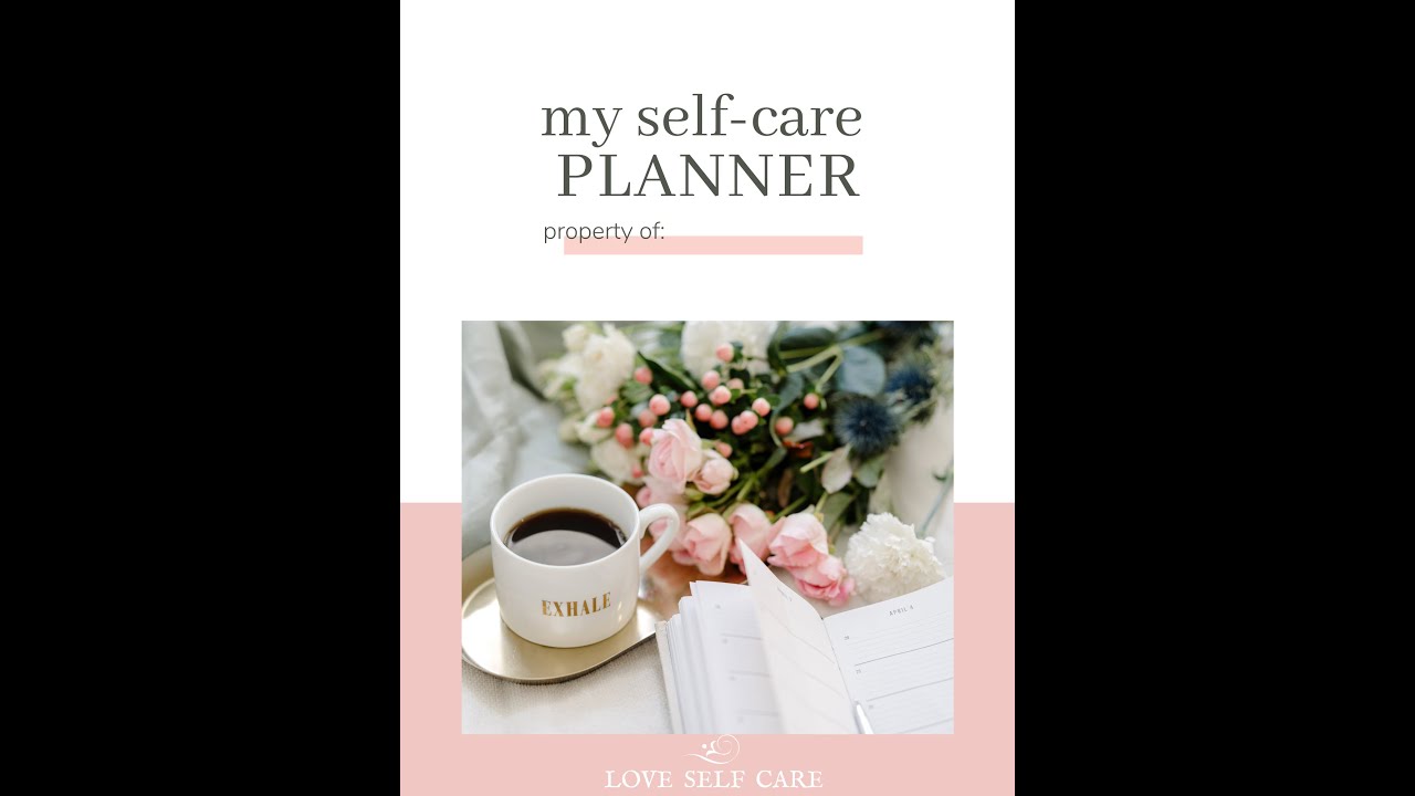 Self Care Planner Sample Pages