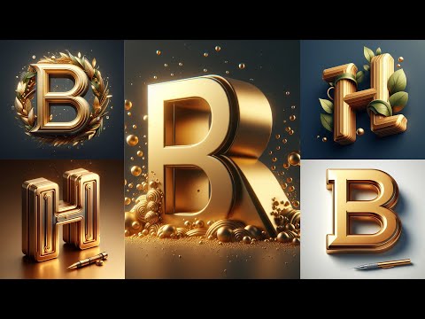 AI Generate 3D Typography Bing AI Generate 3D Logo Design Letter Logo Design For AI Bing AI Logo