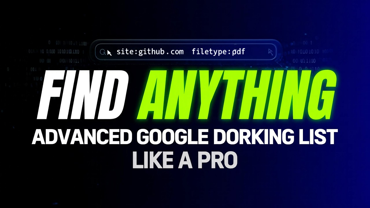 Google Dorking to Find Anything Expose Admin Panels & Vulnerable Servers