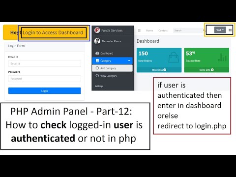 Learn PHP Admin Part 12 How to check logged in user is authenticated or not in php - Mind Luster