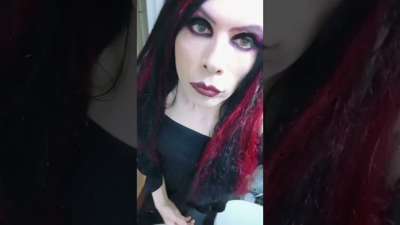 Gothic crossdresser talks about being a non conformist and other topics all while being sensual ofc