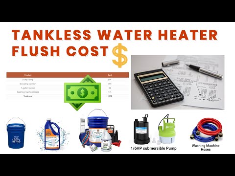 Tankless water heater flush cost