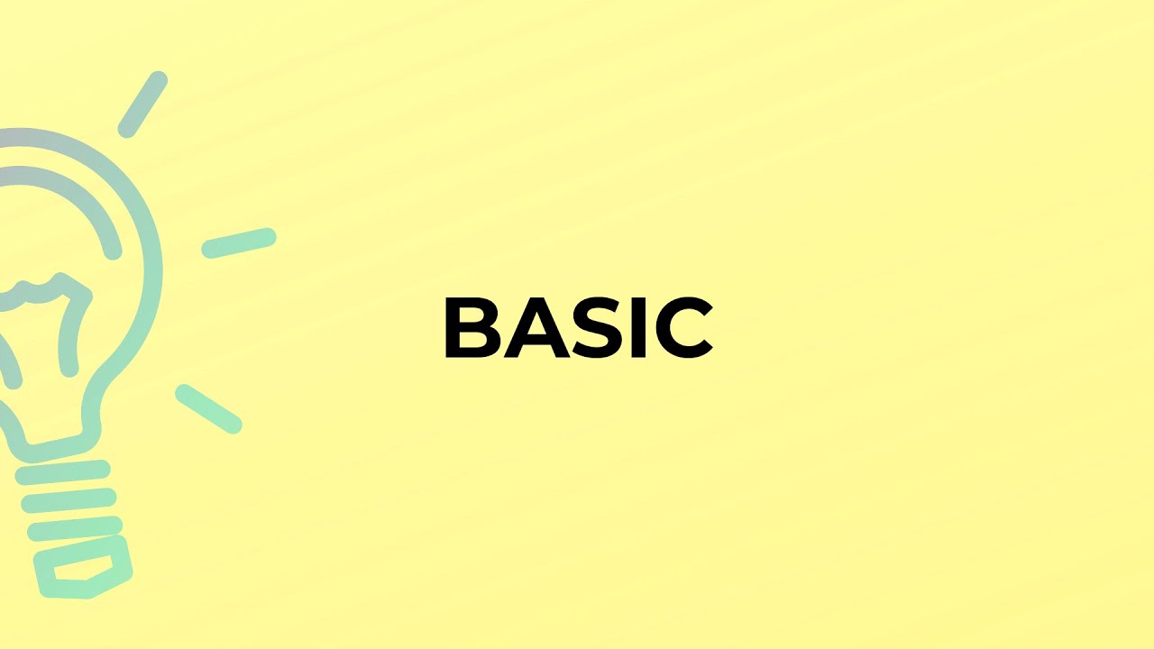 What is the meaning of the word BASIC?