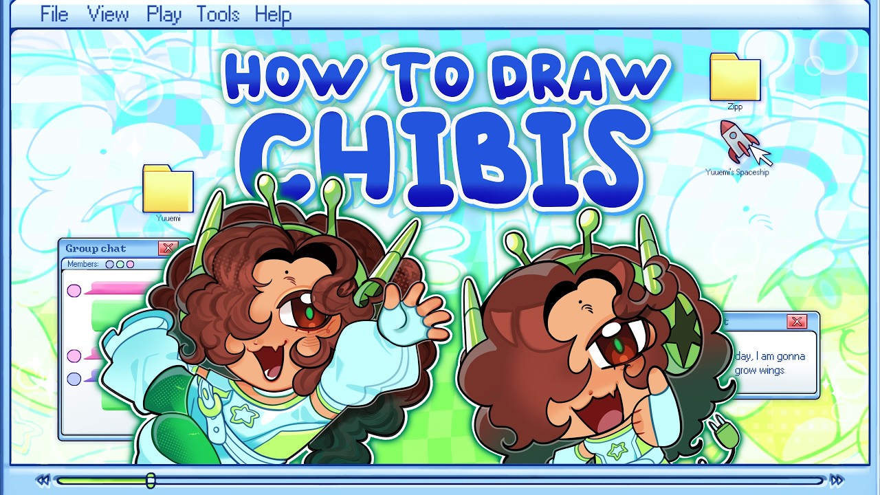 Draw w/ me 🌊 How I draw chibis | IbisPaint | iPad ASMR Tutorial