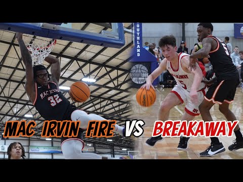 MAC IRVIN FIRE EYBL VS BREAKAWAY BASKETBALL UA RISE 17U : TOUGH MATCH UP TO START OUT AAU SEASON !