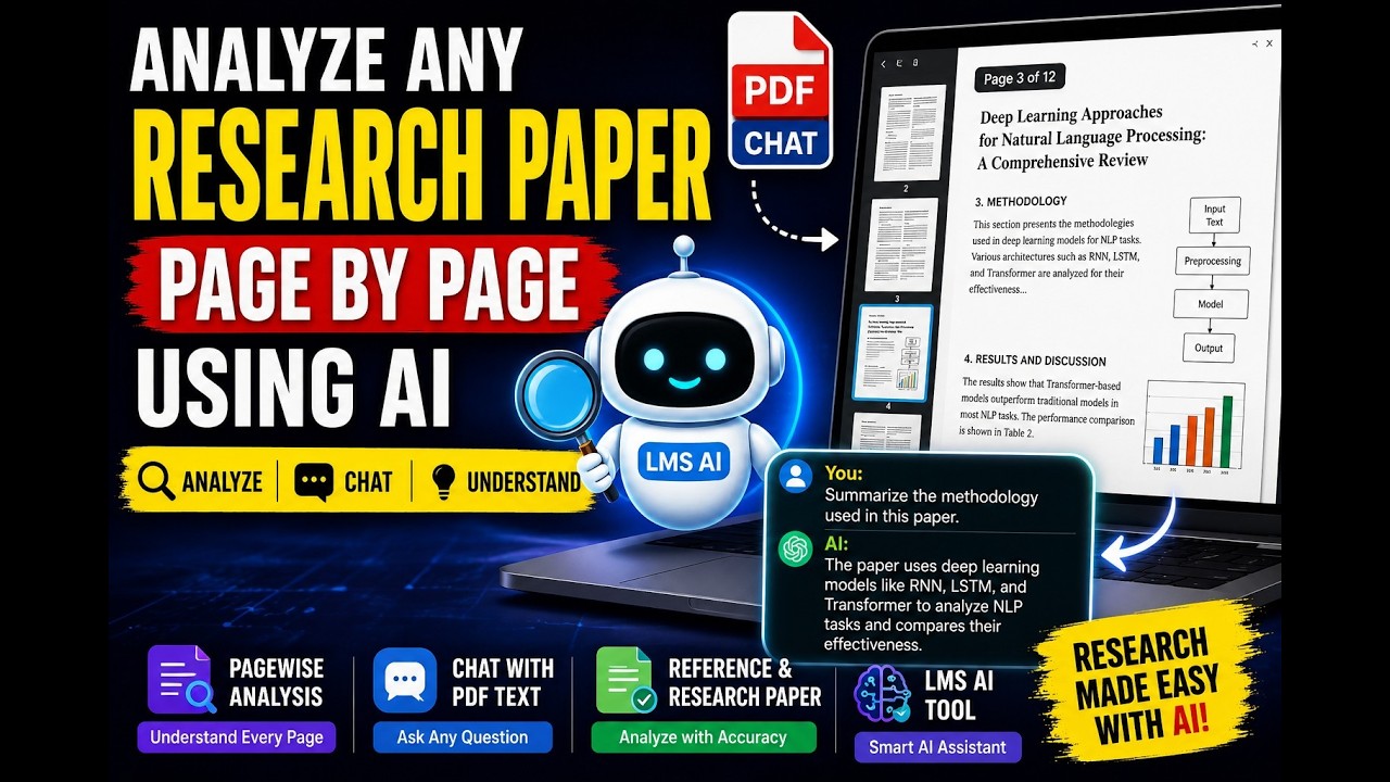 Chat with PDF Text and Analyze Research Papers Instantly