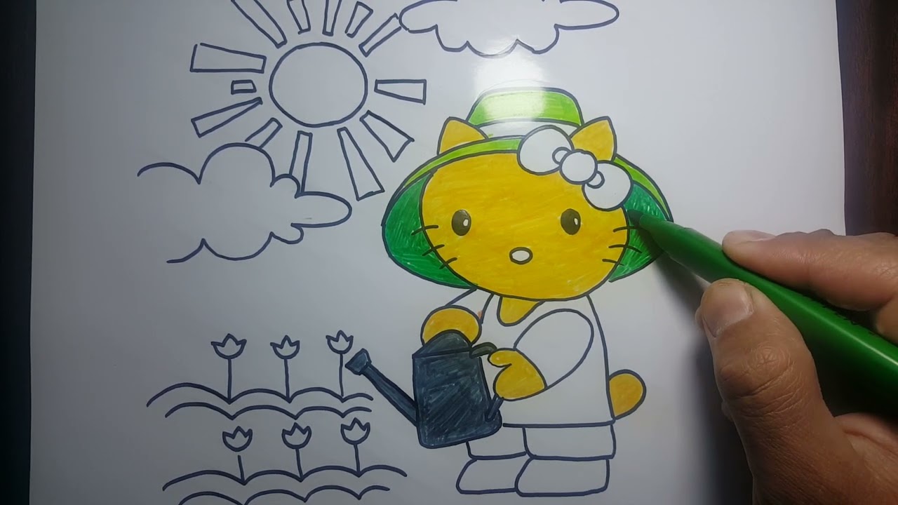 Hello Kitty coloring Page Free Printable