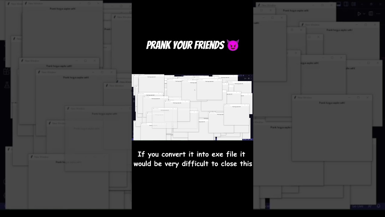 how to prank your friends using python - 2 | Python malware | Virus #shorts #python
