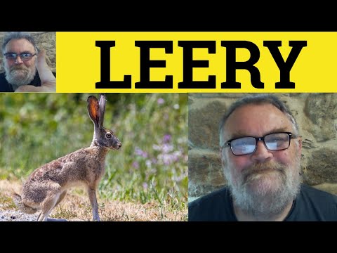 🔵 Leery Meaning - Leery Examples - Leery Definition - Chary Wary - Leery