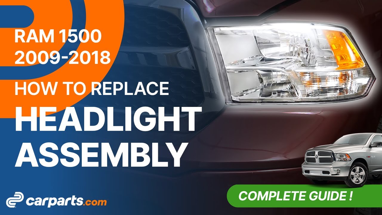 How to replace the Headlight Assembly 2009-2018 Dodge RAM 1500 🚗