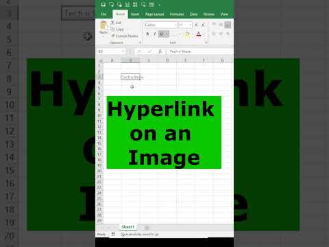 Quick Hyperlink on an Image in Excel | Open a Webpage by Clicking on an Image | Excel Shortcut CtrlK
