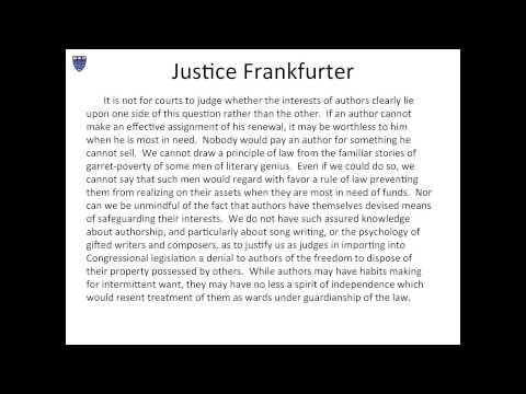William Fisher, CopyrightX: Lecture 6.3, The Mechanics of Copyright: Protective Provisions
