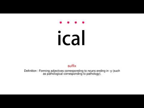 How to pronounce ical - Vocab Today
