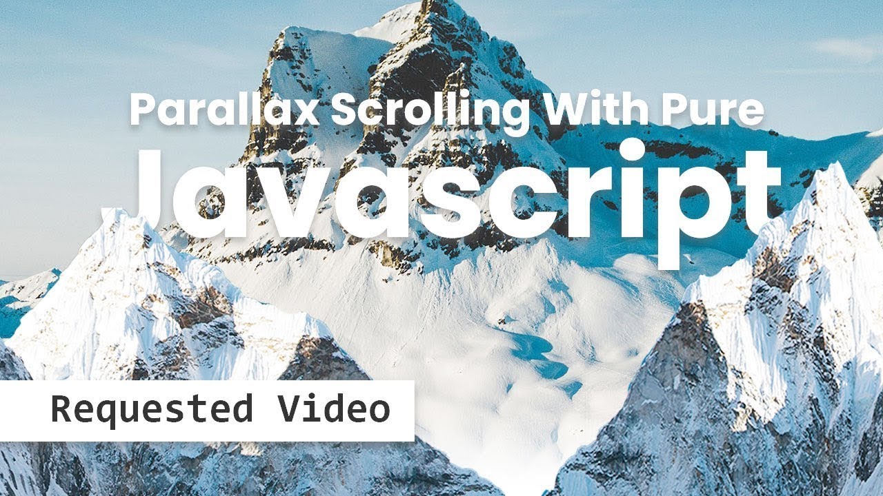 Simple Parallax Scrolling Effect with CSS & Vanilla JavaScript |Parallax Scrolling Effect Using js