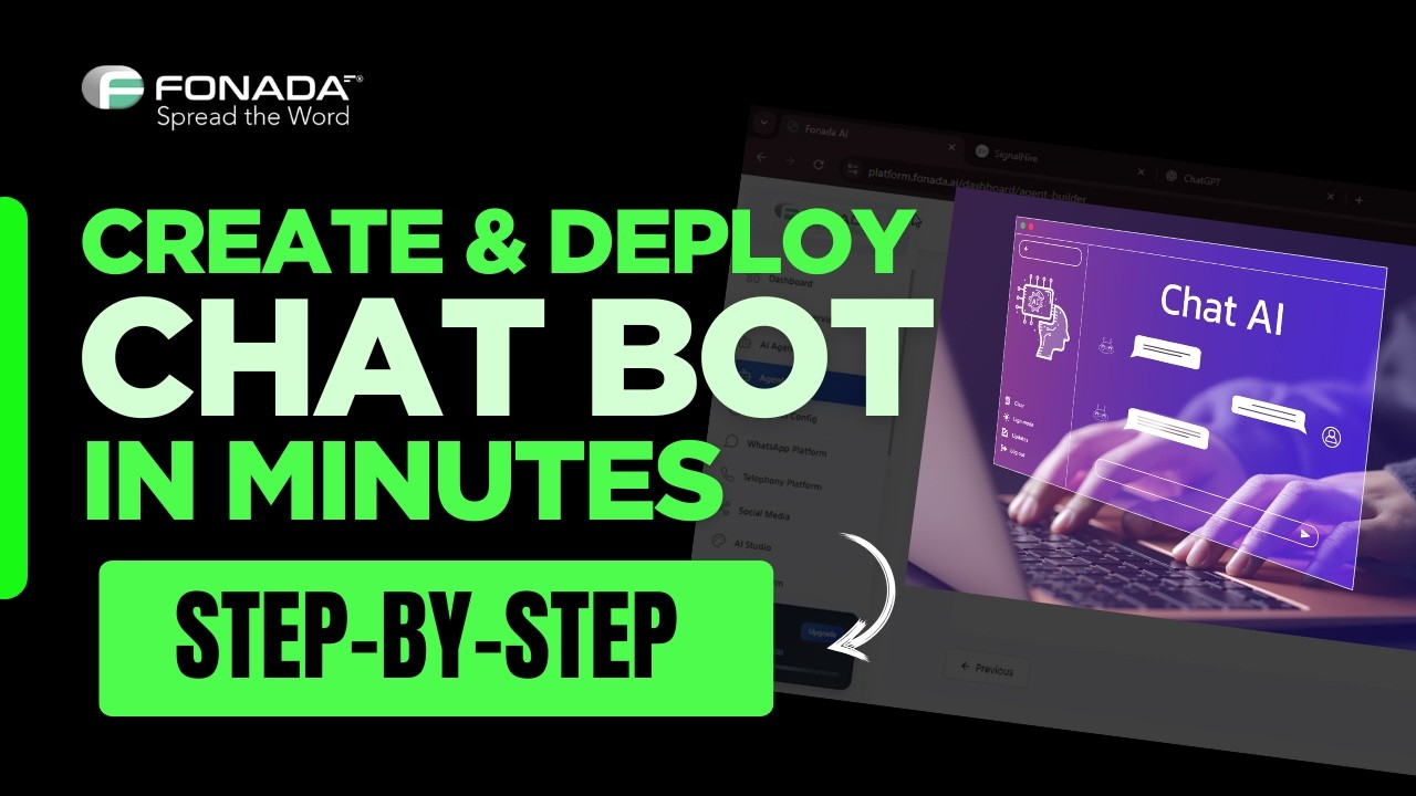 How to Create and Deploy a Chatbot Using Fonada AI | Step-by-Step Tutorial