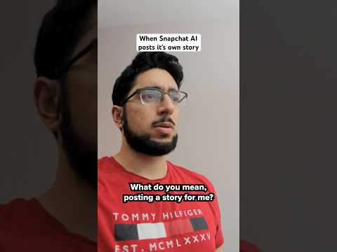 When Snapchat AI posts it’s own story #skit #comedy #funny