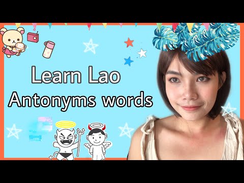 Learn Lao | Common Antonyms words. Ep.42