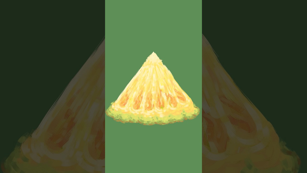 Drawing a pineapple slice vector in adobe illustrator
