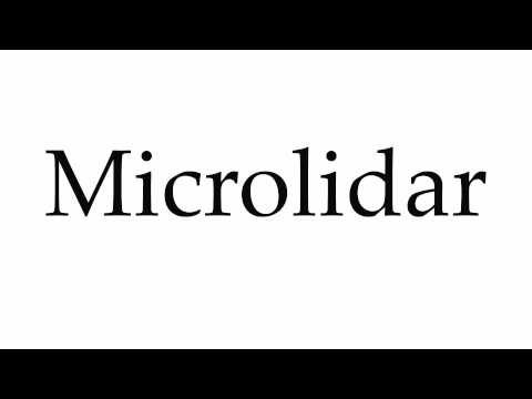 How to Pronounce Microlidar