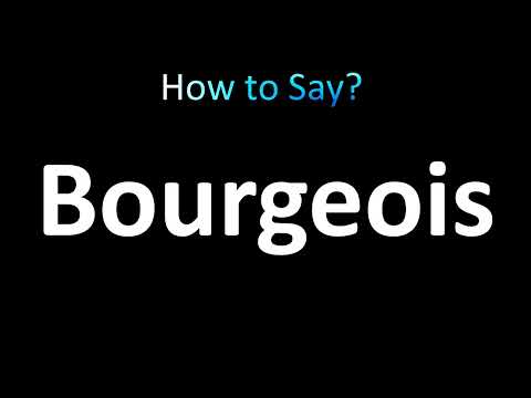 How to Pronounce Bourgeois (correctly!)