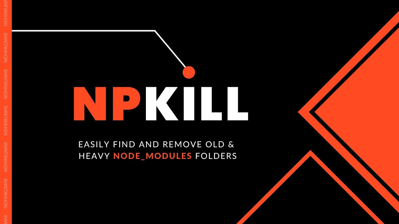 Save your system space from node_modules using NPKill