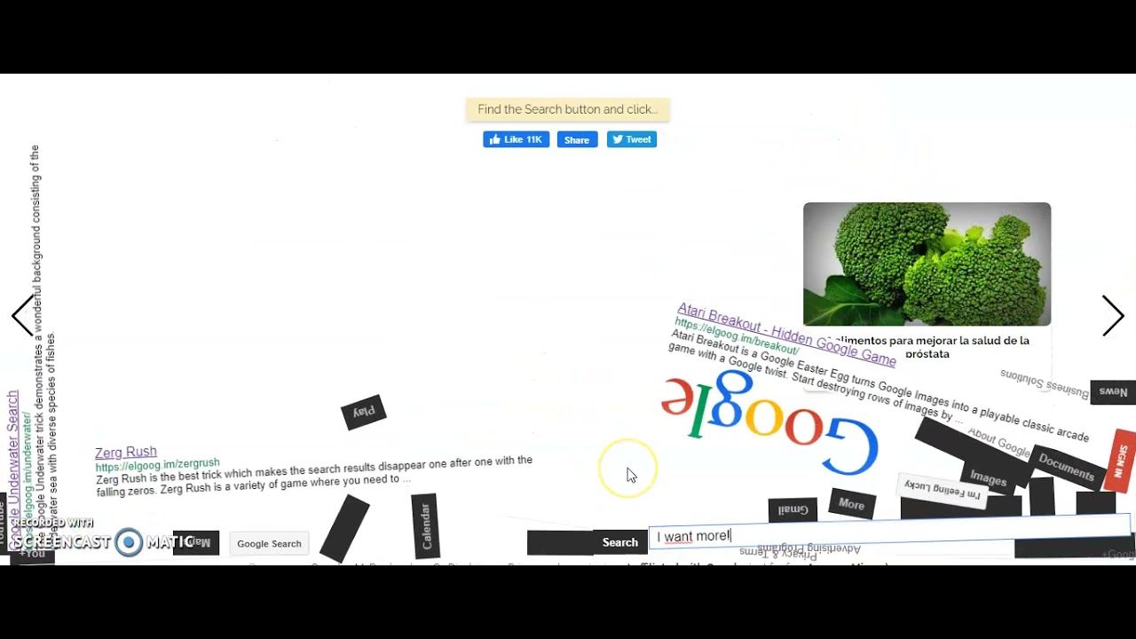 google gravity elgoog