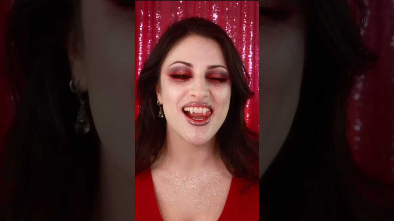 FANGS TUTORIAL 🦷🩸 #vampire #halloween2024 #halloweencostume #halloween #sfx #makeup