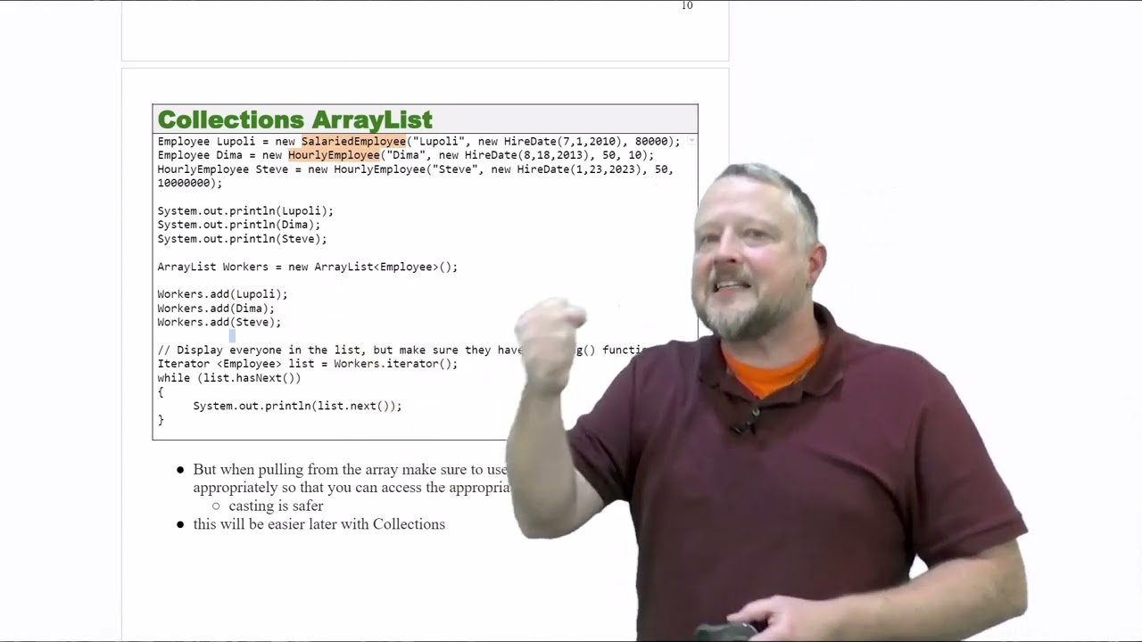 5 - Polymorphism using Arrays & ArrayList