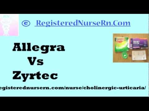 Allegra Vs Zyrtec