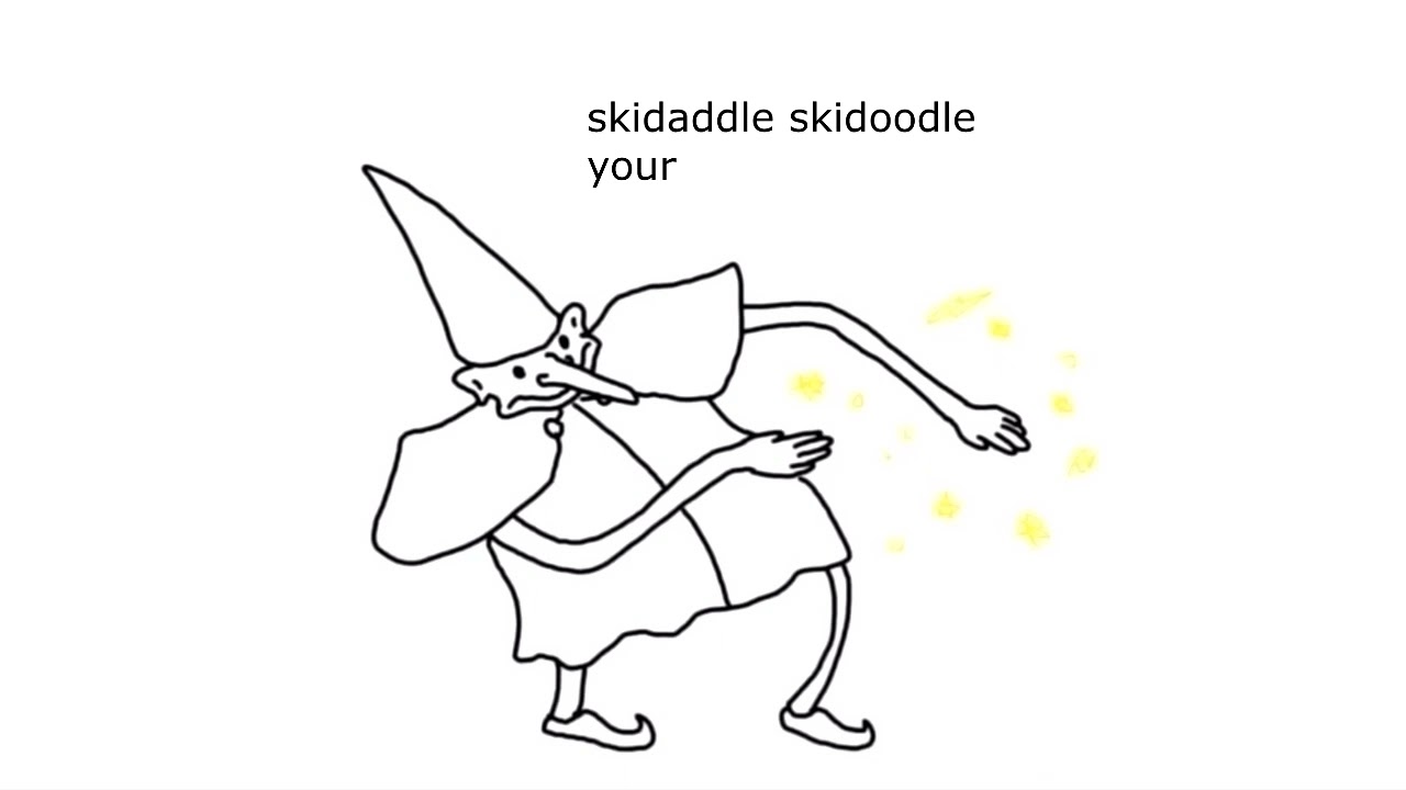skidaddle skidoodle original meme