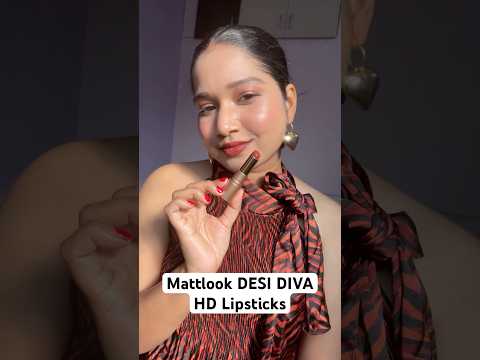 I got to try the lovely shades from @MattLook Desi Diva HD lipsticks ๐๐