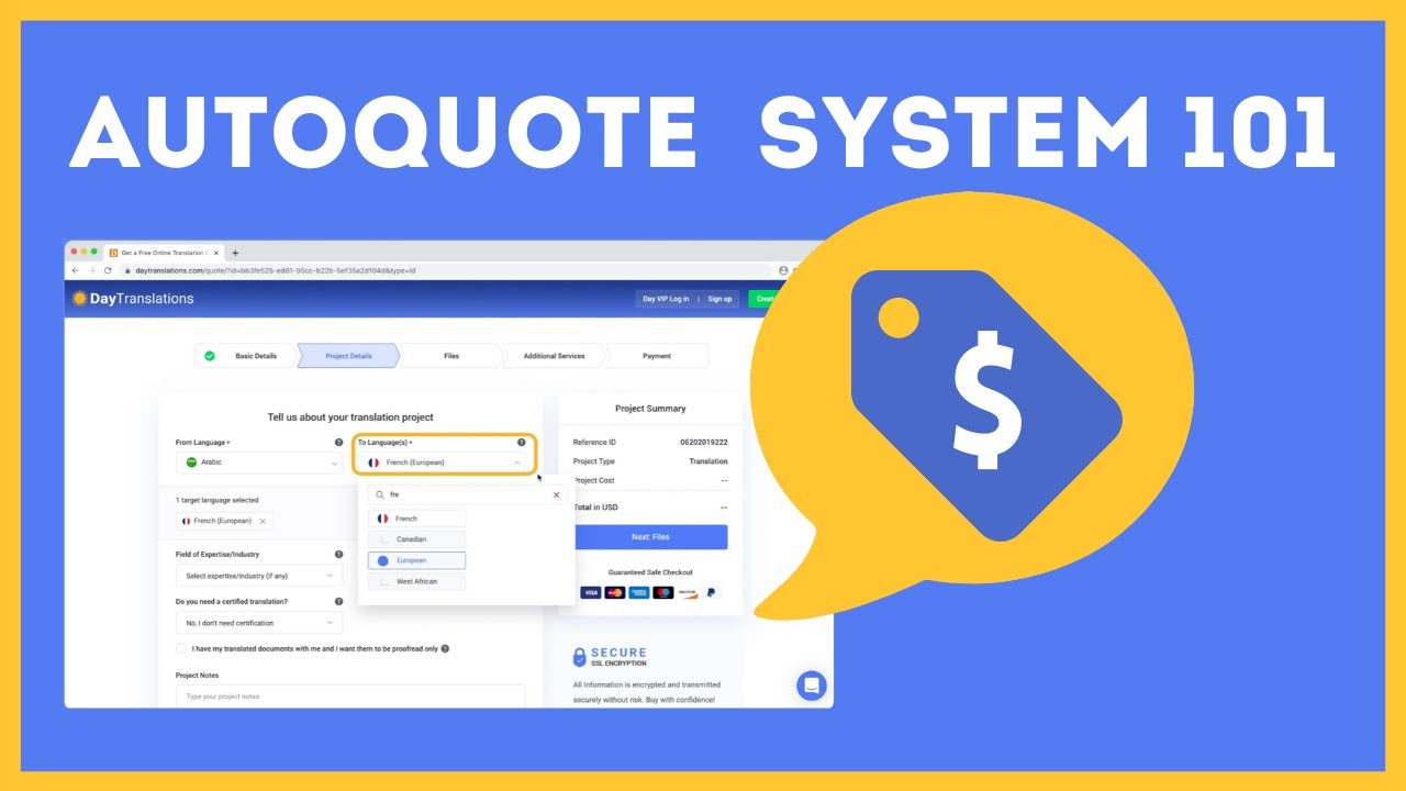 Our New Autoquote Feature | Free Quotes for Our Translation Services