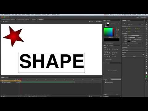 Animate CC - Creating a Shape Tween
