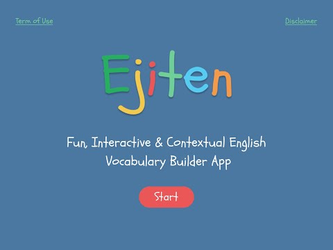 Ejiten - an English app to Learn English words in visual context