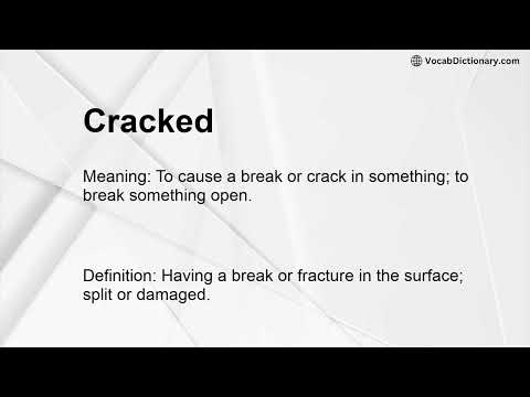 Cracked Meaning