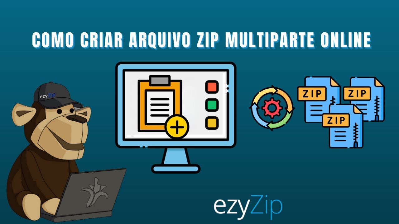 Criar Arquivos ZIP Divididos Online | Criador de ZIP Multi-Partes - ezyZip