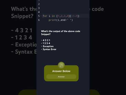 Python Code Snippet-3 #python #pythonmcq #pythonprogramming #abhinavtonk