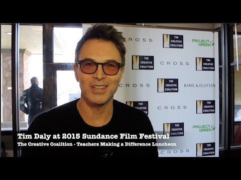 Tim Daly red carpet interview at Sundance 2015 Creative Coalition Luncheon