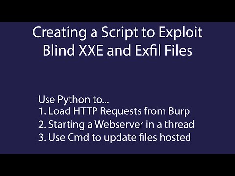 Making Blind XXE Quicker and Easier By Creating a Script to Exfiltrate Files
