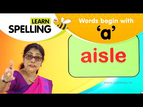 Spell & Tell Words that begin with 'a' | Word Phonics | Learn Spelling Words begin with Alphabet 'a'